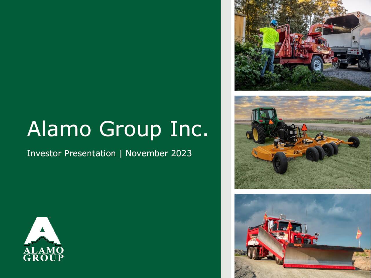 Alamo Group Inc. 2023 Q3 - Results - Earnings Call Presentation (NYSE ...