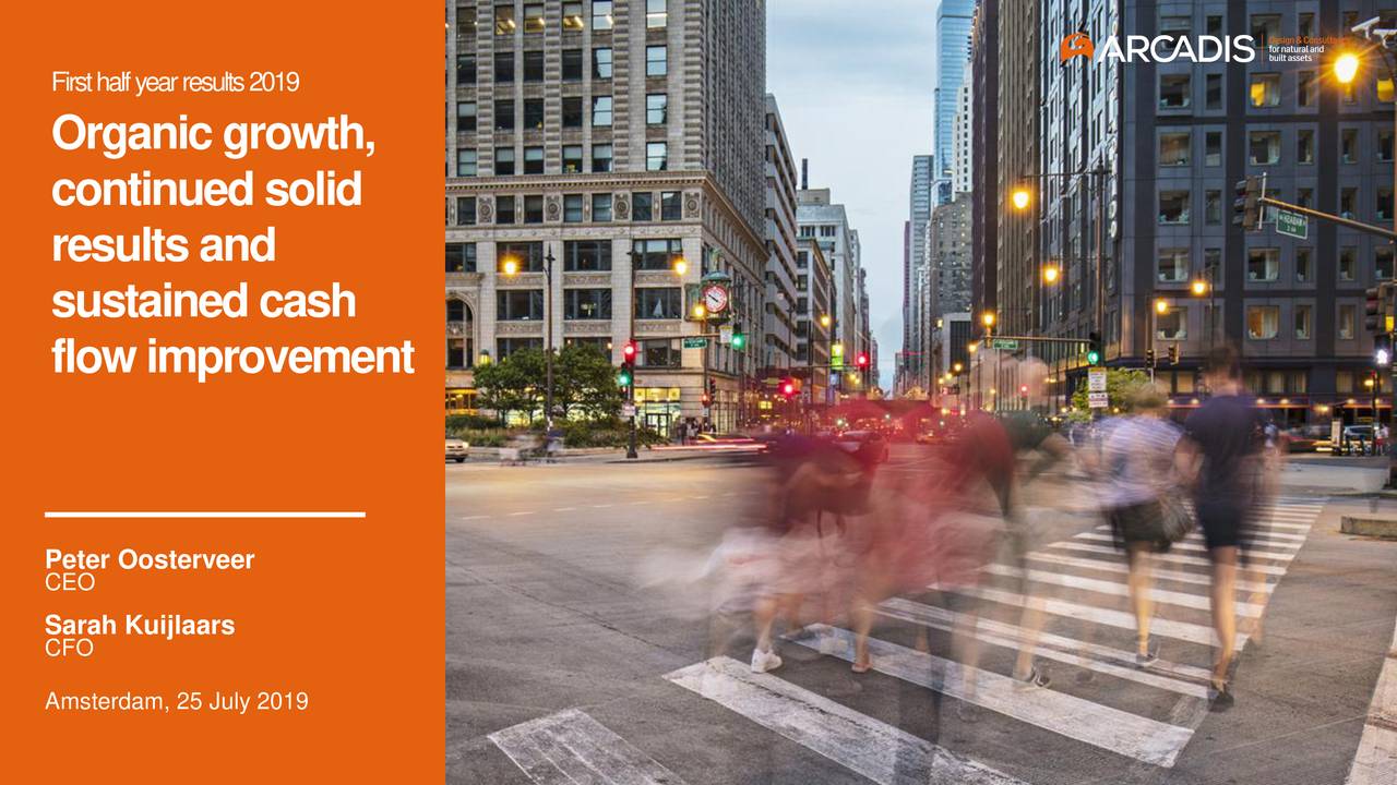 Arcadis NV 2019 Q2 - Results - Earnings Call Slides (OTCMKTS:ARCVF) | Seeking Alpha