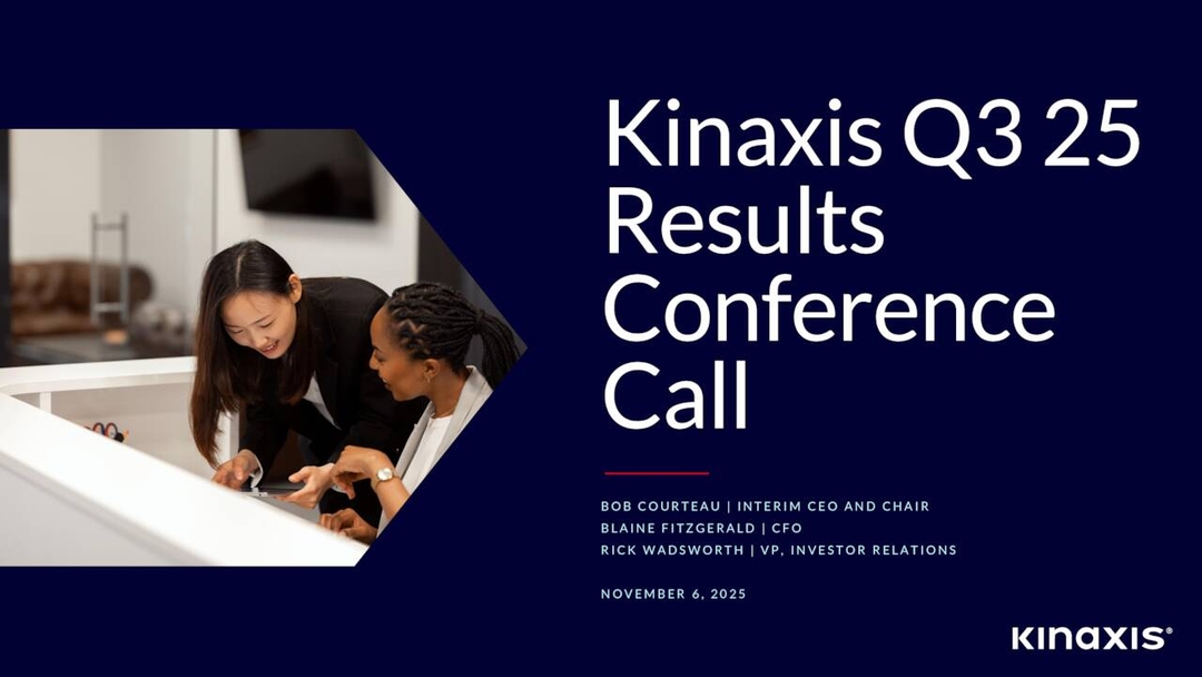Kinaxis Inc. 2025 Q3 - Results - Earnings Call Presentation (TSX:KXS:CA ...