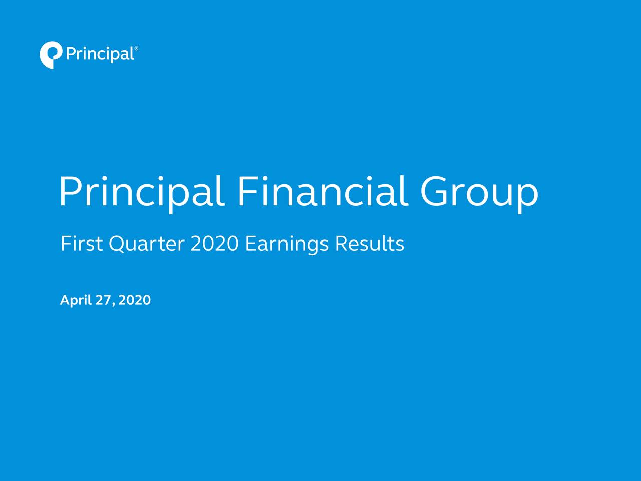 Principal Financial Group, Inc. 2020 Q1 - Results - Earnings Call ...