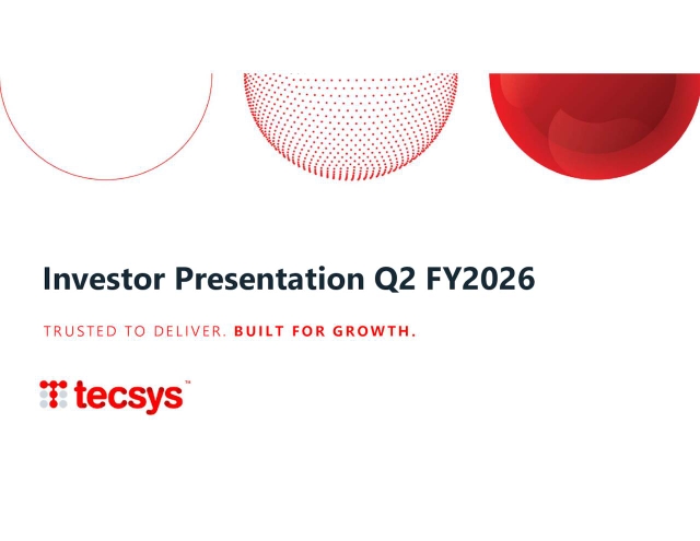 Tecsys Inc. 2026 Q2 - Results - Earnings Call Presentation (TSX:TCS:CA ...