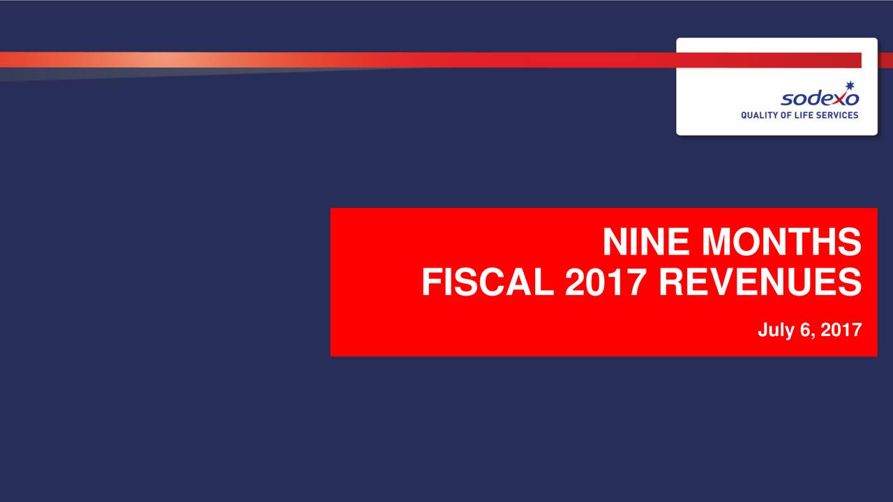 SODEXO 2017 Q3 - Results - Earnings Call Slides (OTCMKTS:SDXOF) | Seeking Alpha