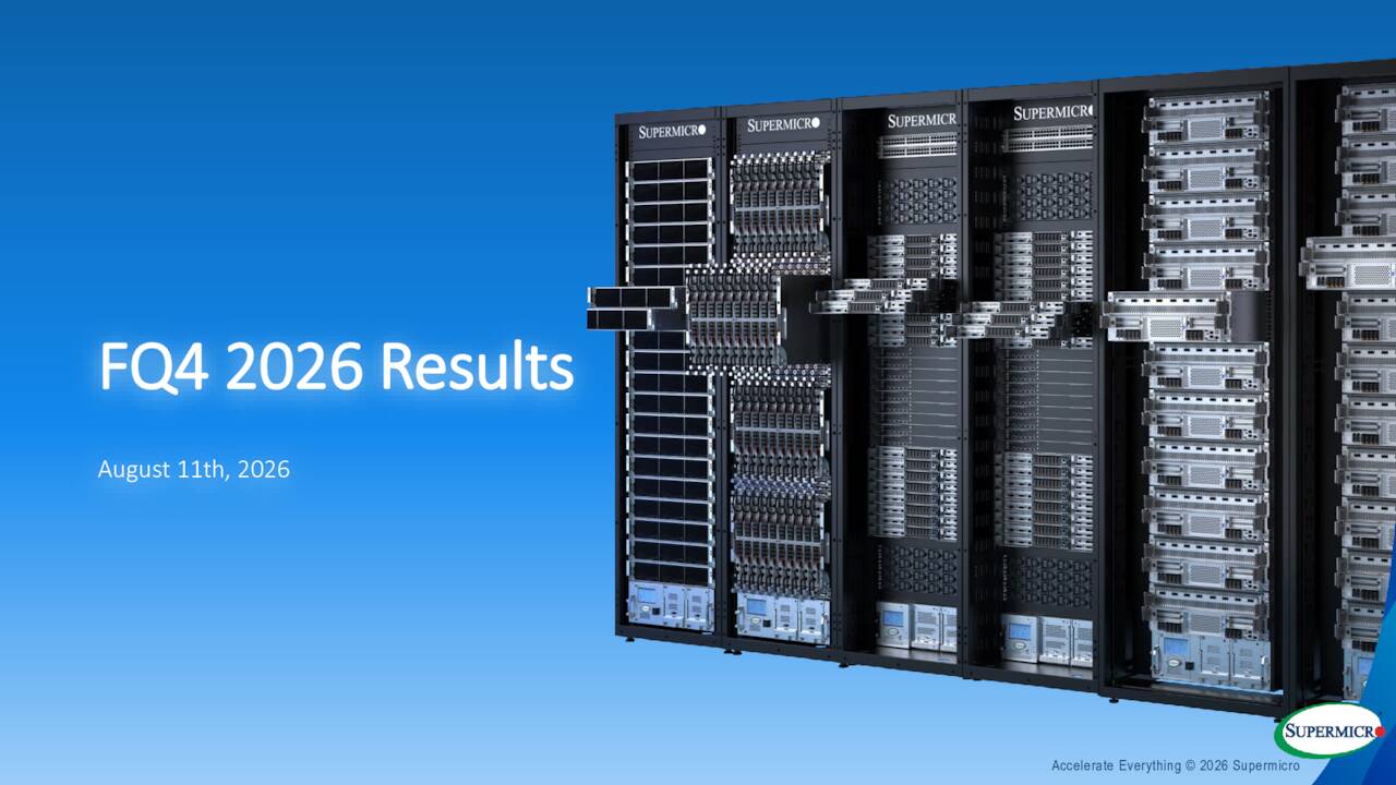 Super Micro Computer, Inc. 2026 Q4 - Results - Earnings Call ...