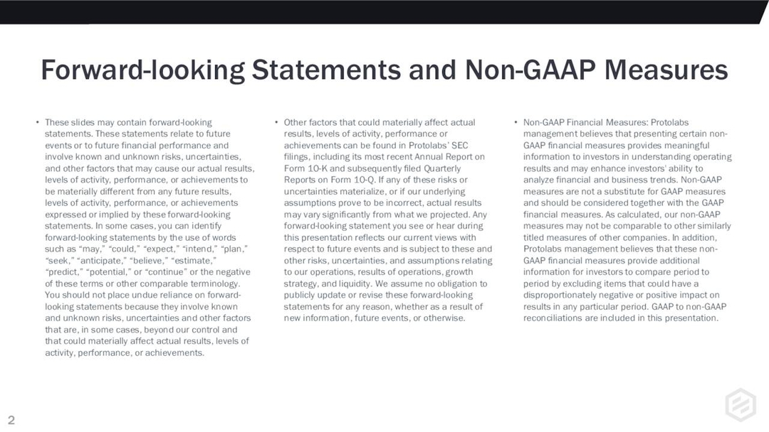 Proto Labs, Inc. 2025 Q3 - Results - Earnings Call Presentation (NYSE ...