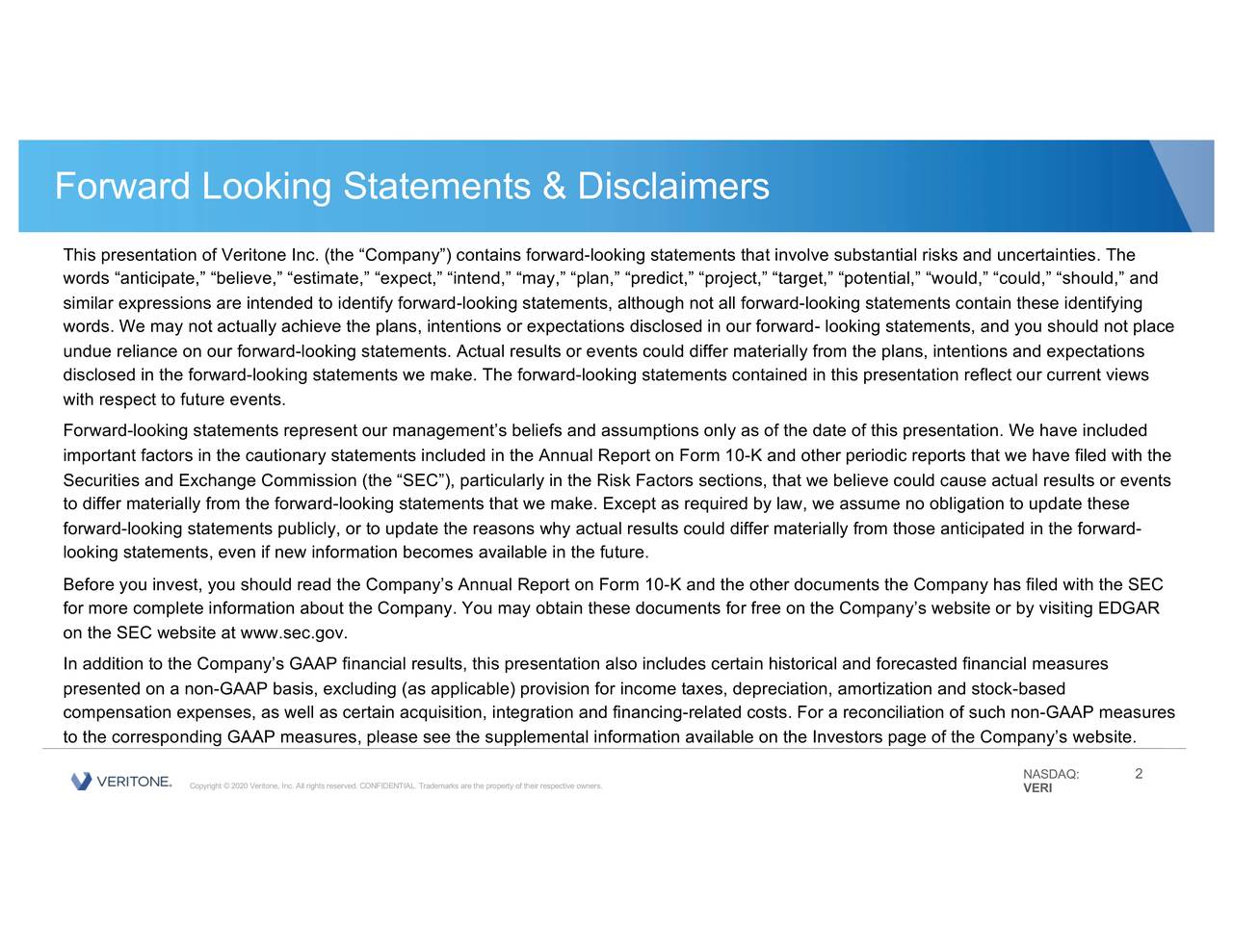 Veritone (VERI) Investor Presentation - Slideshow (NASDAQ:VERI ...