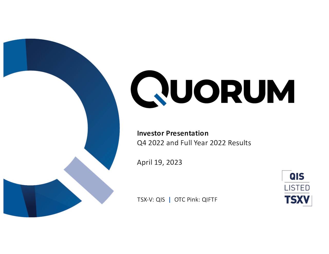 Quorum Information Technologies Inc. 2022 Q4 - Results - Earnings Call ...