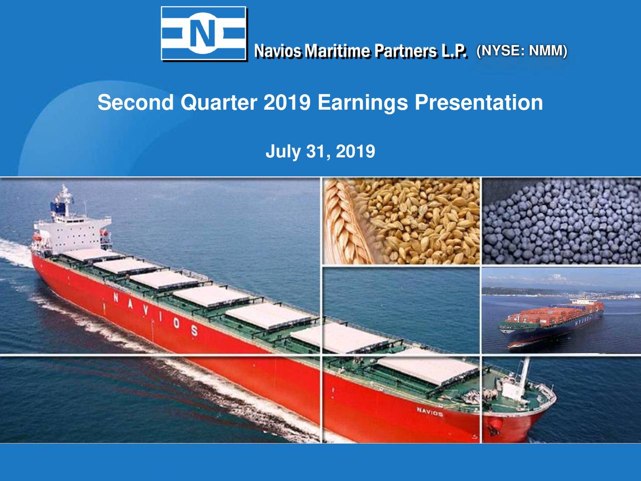 Navios Maritime Partners L.P. 2019 Q2 - Results - Earnings Call Slides ...