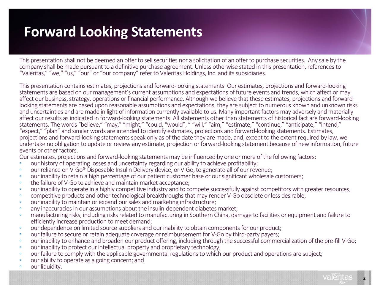 Valeritas (VLRX) presents at Canaccord Genuity Medical Technology ...