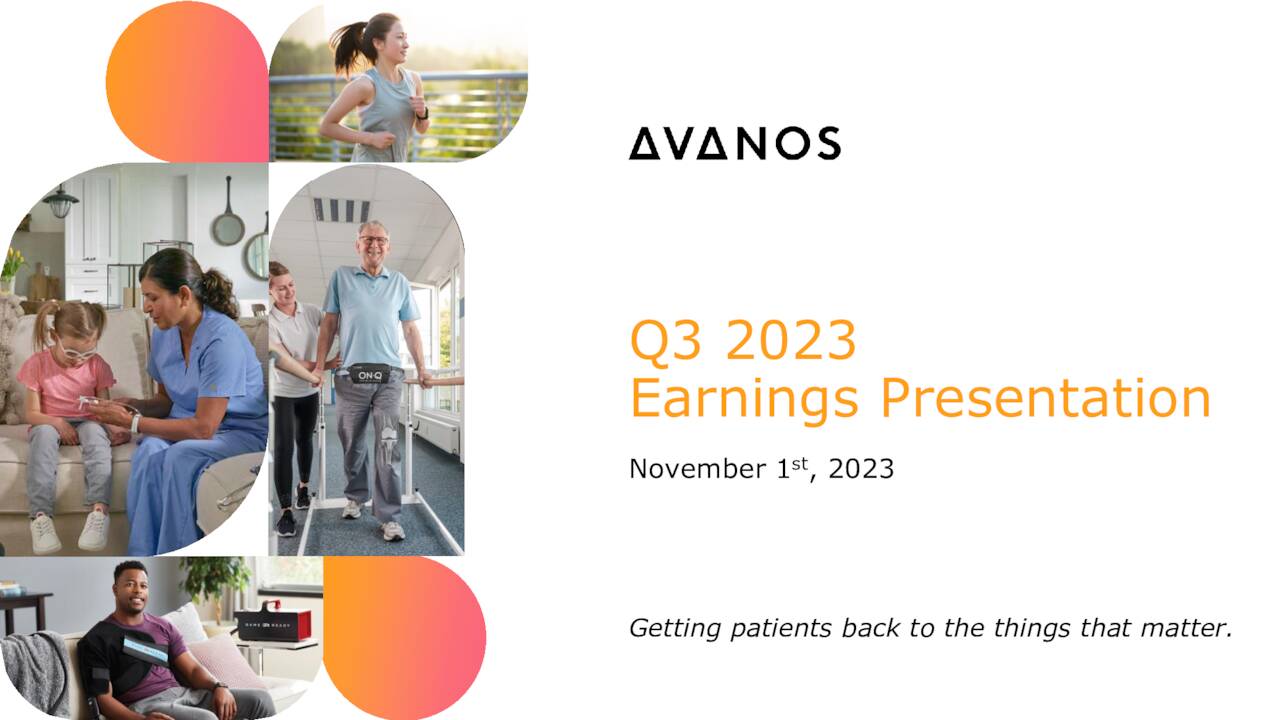 Avanos Medical, Inc. 2023 Q3 - Results - Earnings Call Presentation (NYSE:AVNS) | Seeking Alpha