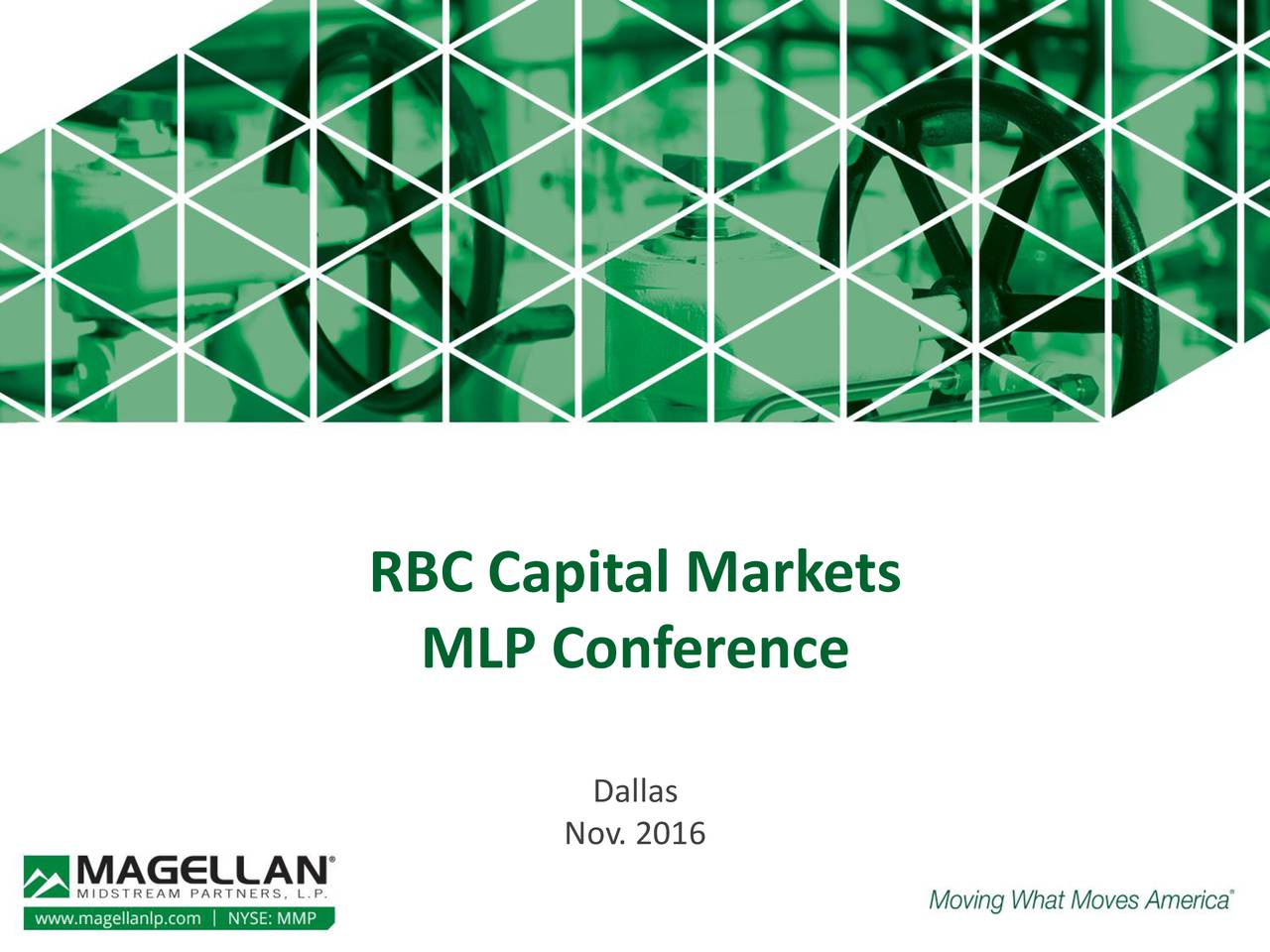 Magellan Midstream Partners (MMP) presents at RBC Capital Markets MLP ...