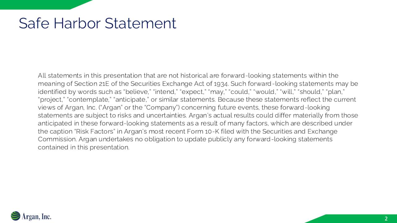 Argan, Inc. 2026 Q3 - Results - Earnings Call Presentation (NYSE:AGX ...