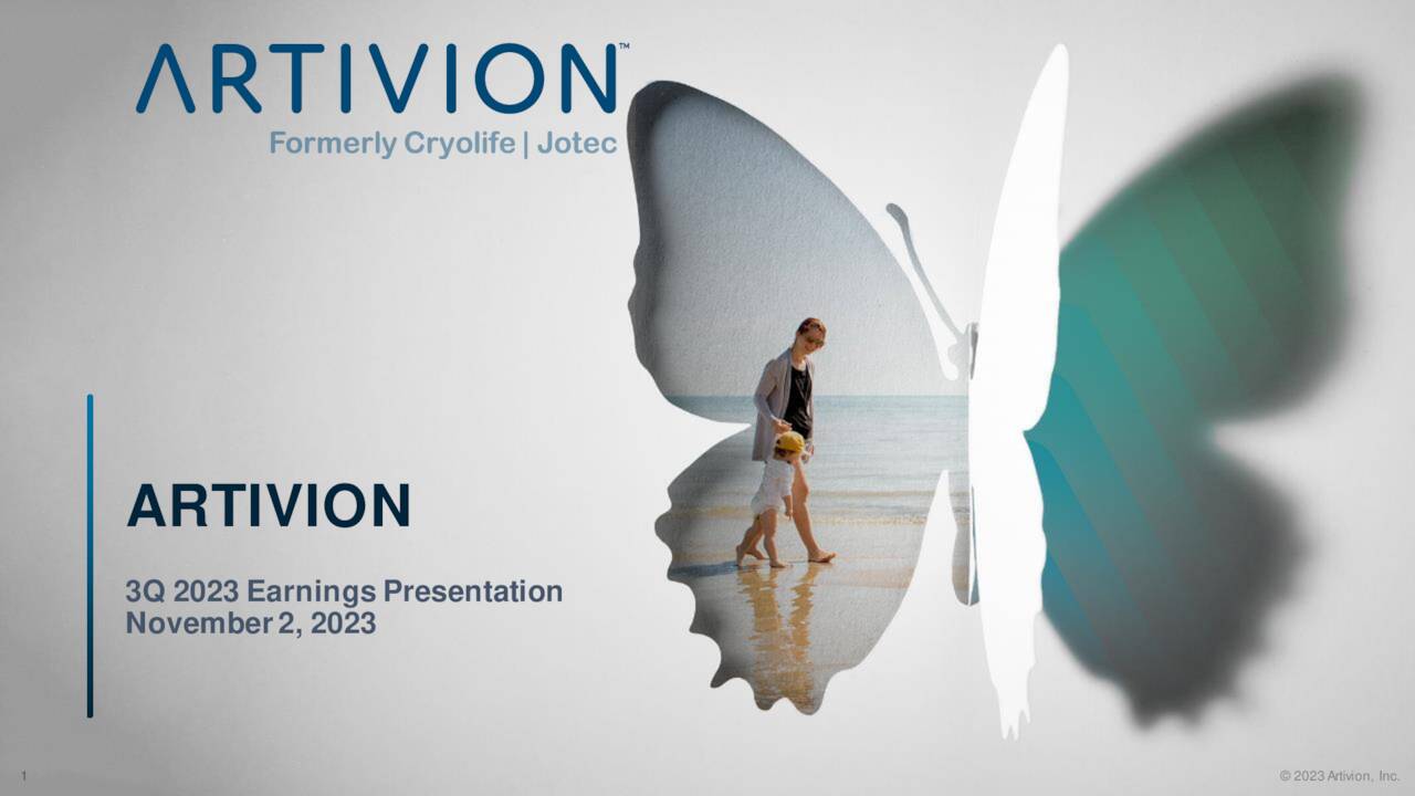 Artivion, Inc. 2023 Q3 - Results - Earnings Call Presentation (NYSE:AORT) | Seeking Alpha