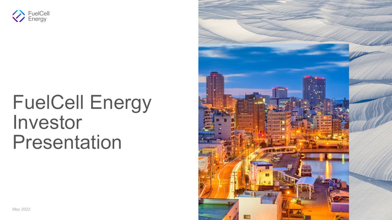 FuelCell Energy (FCEL) Investor Presentation - Slideshow (NASDAQ:FCEL ...