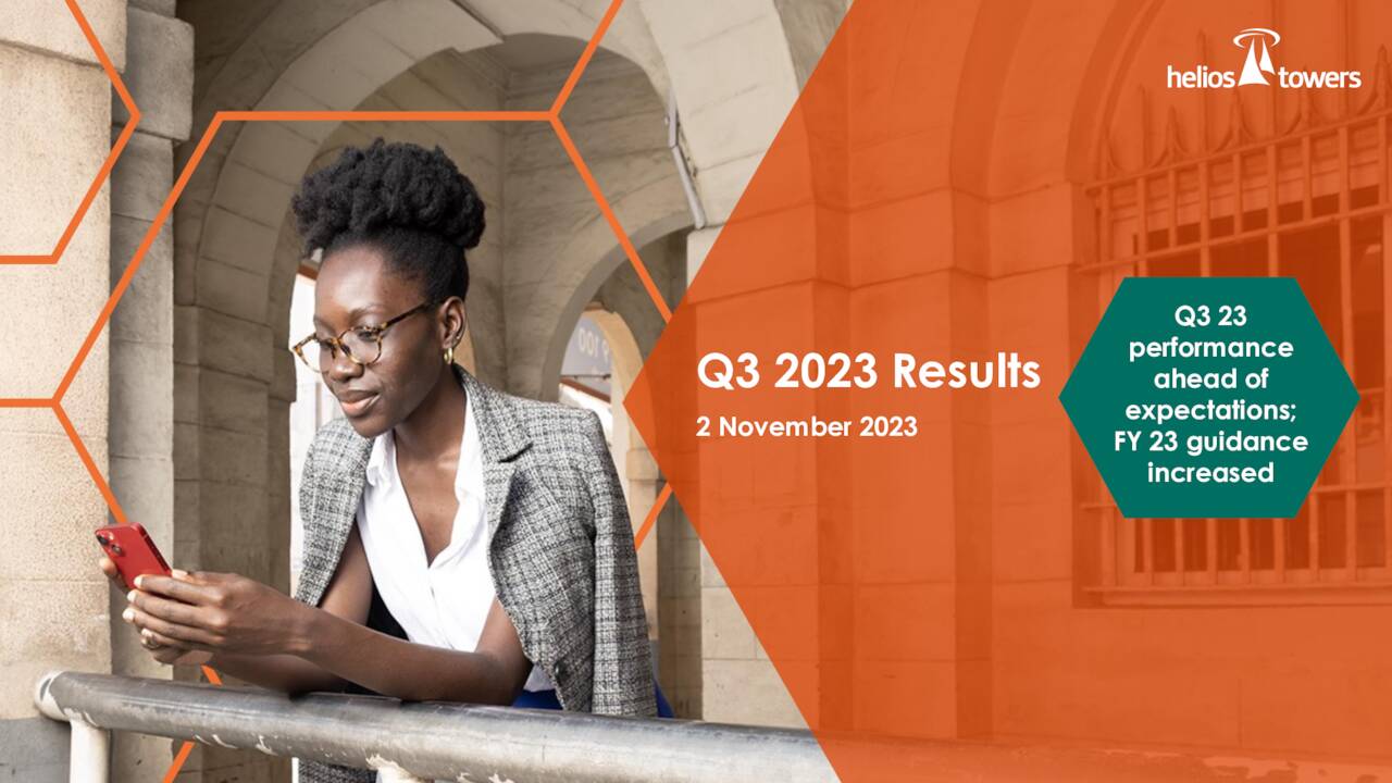 Helios Towers plc 2023 Q3 - Results - Earnings Call Presentation (OTCMKTS:HTWSF) | Seeking Alpha