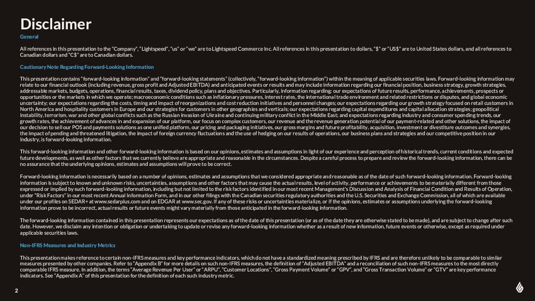 Lightspeed Commerce Inc. 2026 Q2 - Results - Earnings Call Presentation ...