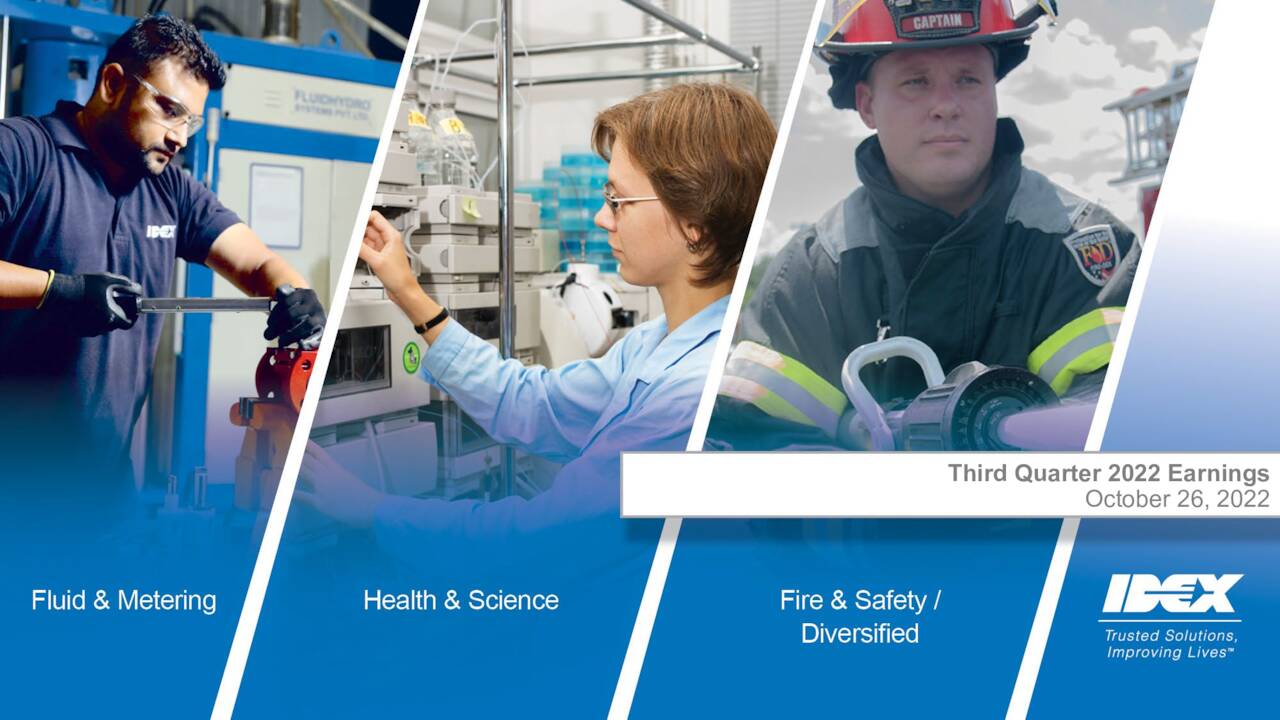 IDEX Corporation 2022 Q3 - Results - Earnings Call Presentation (NYSE ...
