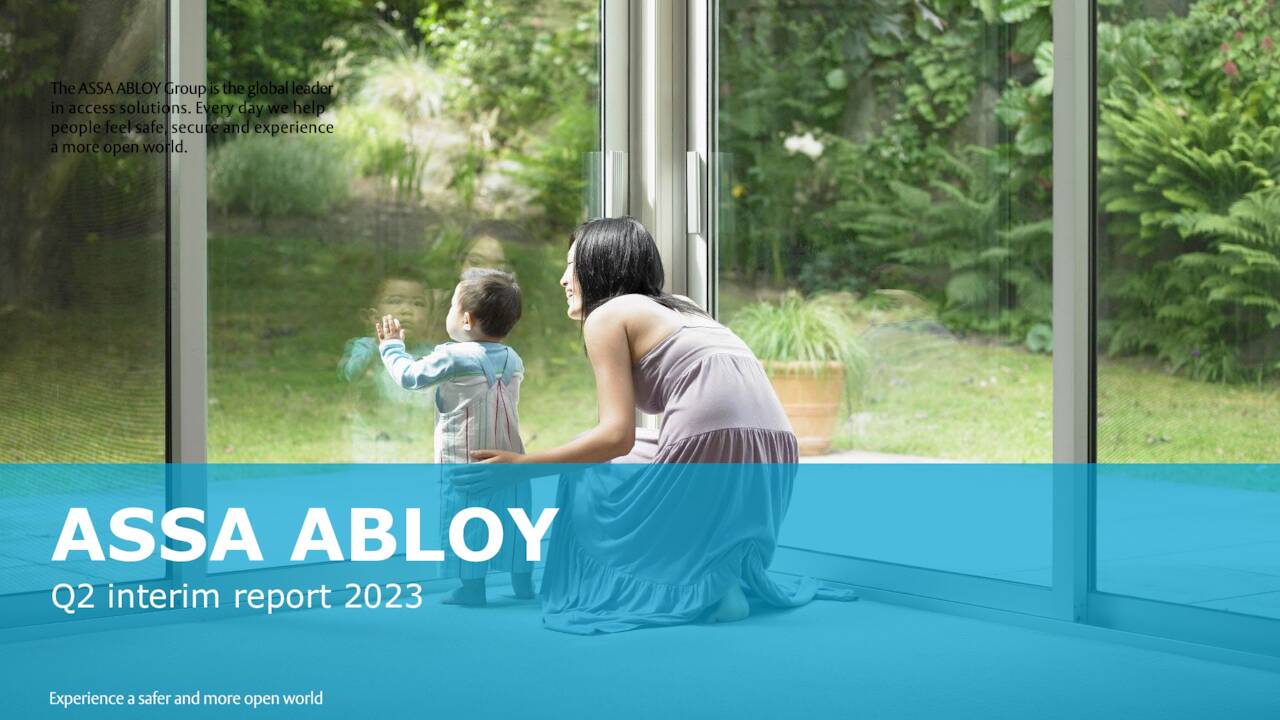 ASSA ABLOY AB (publ) 2023 Q2 - Results - Earnings Call Presentation ...