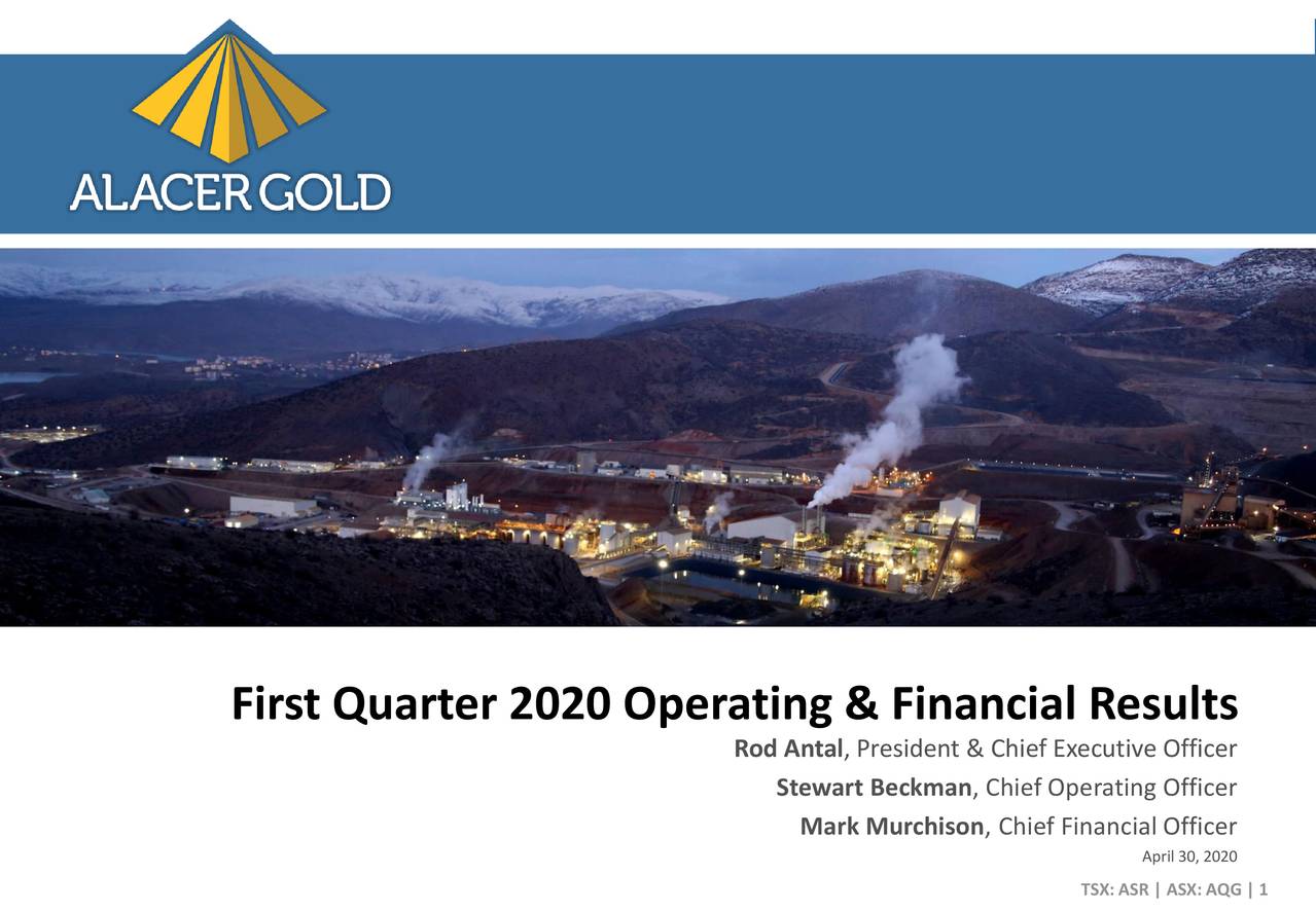 Alacer Gold Corp. 2020 Q1 - Results - Earnings Call Presentation ...
