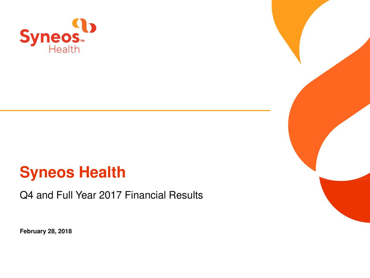 Syneos Health, Inc. 2017 Q4 - Results - Earnings Call Slides (NASDAQ ...