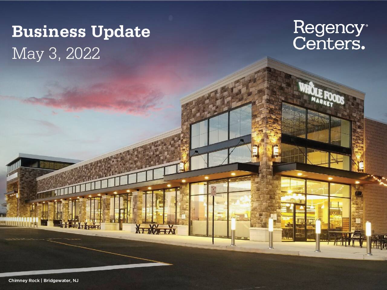 Regency Centers Corporation 2022 Q1 - Results - Earnings Call ...