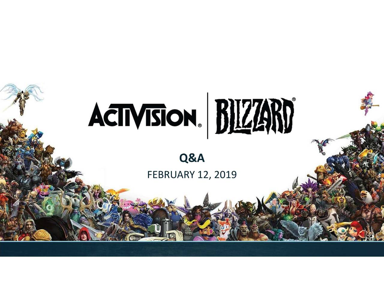 Activision Blizzard Inc 2018 Q4 Results Earnings Call Slides