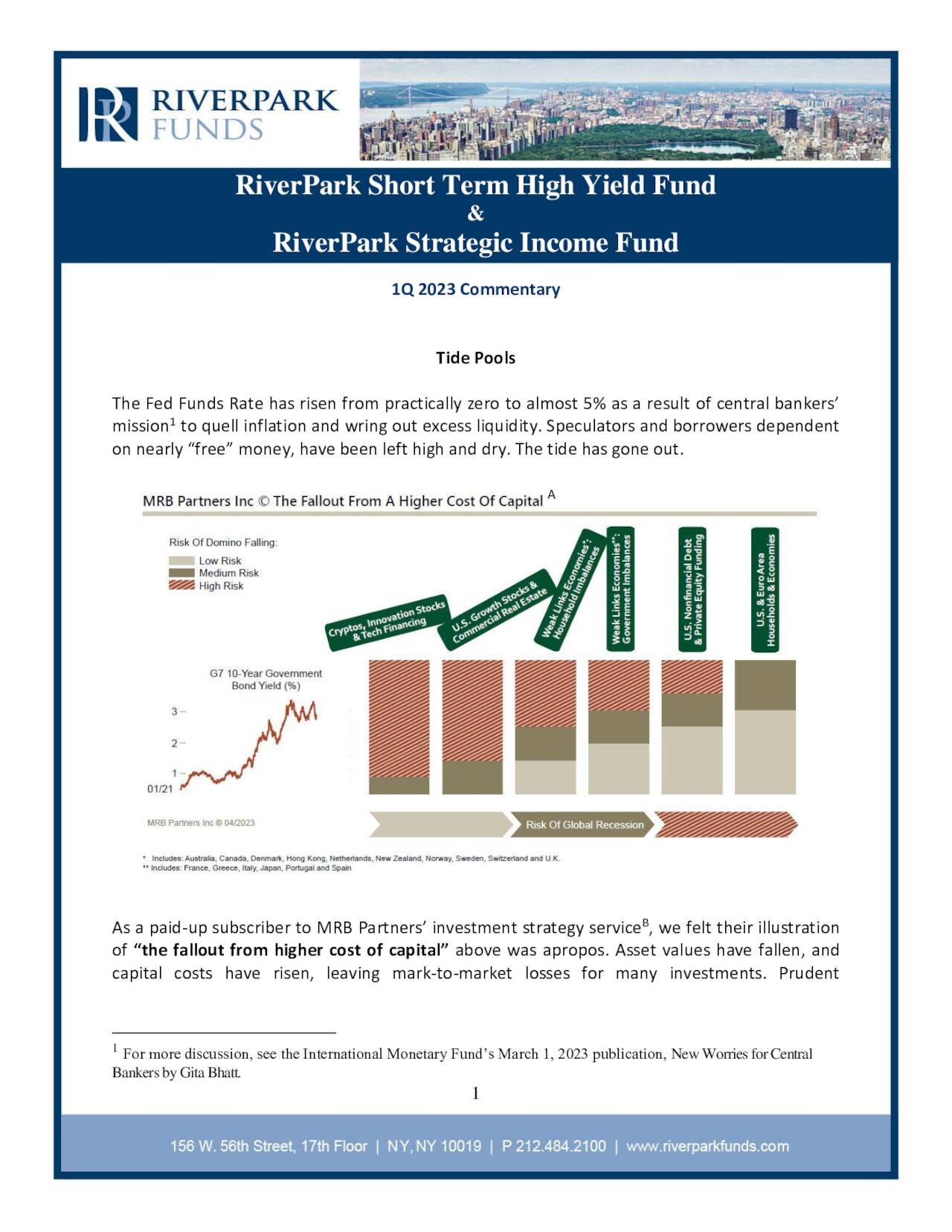 RiverPark Short Term High Yield Fund Q1 2023 Letter | Seeking Alpha