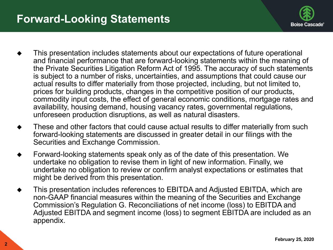 Boise Cascade Company 2019 Q4 - Results - Earnings Call Presentation ...