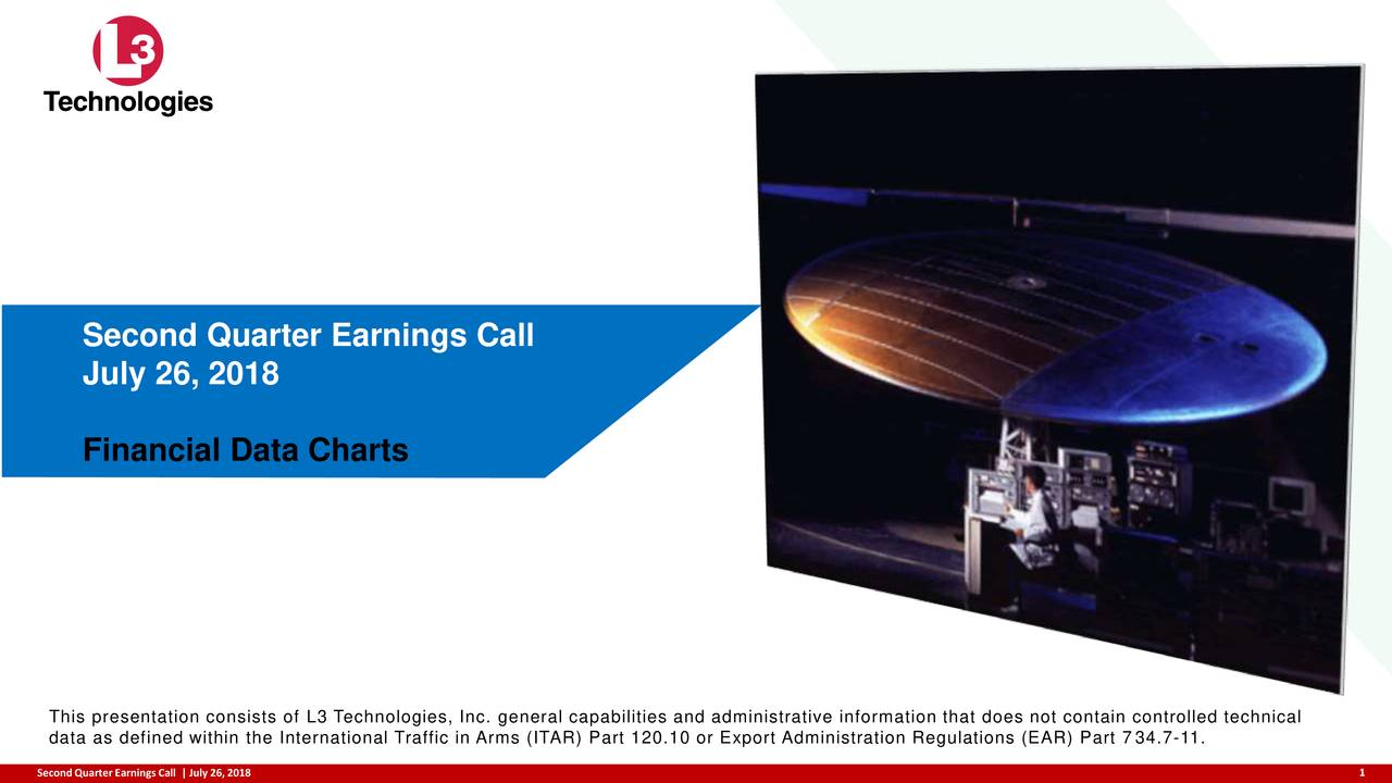 L3 Technologies 2018 Q2 - Results - Earnings Call Slides (NYSE:LLL-OLD-DEFUNCT-3058) | Seeking Alpha