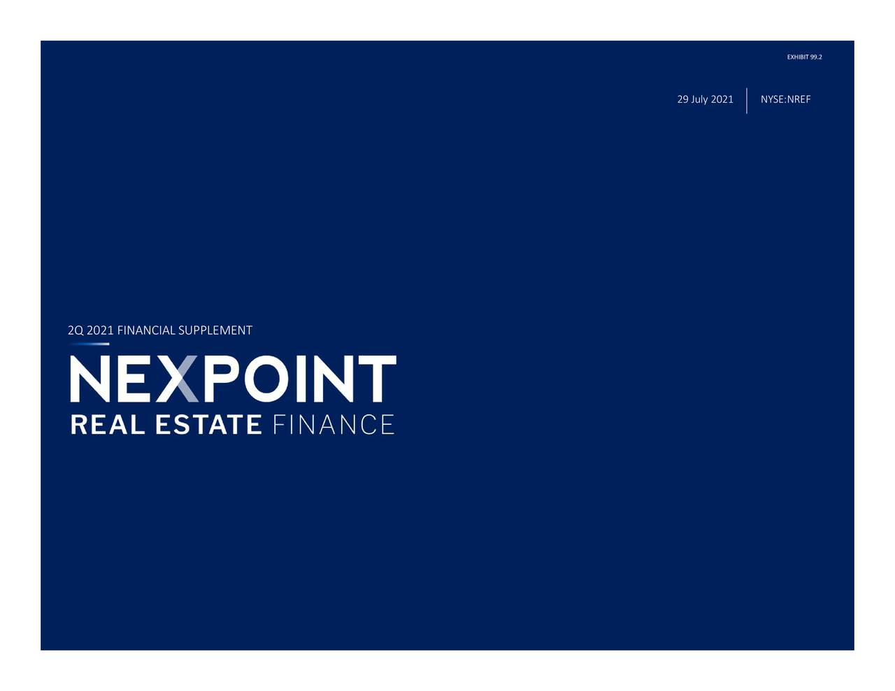 NexPoint Real Estate Finance, Inc. 2021 Q2 - Results - Earnings Call ...
