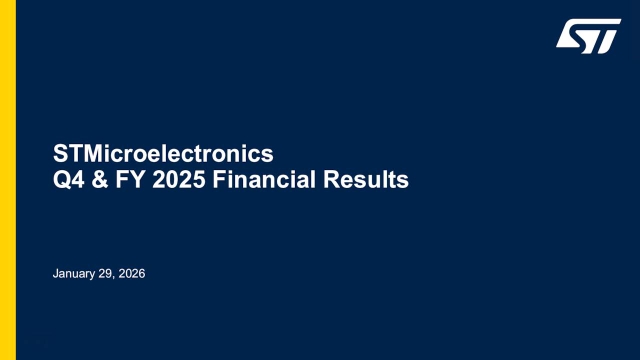 STMicroelectronics N.V. 2025 Q4 - Results - Earnings Call Presentation ...