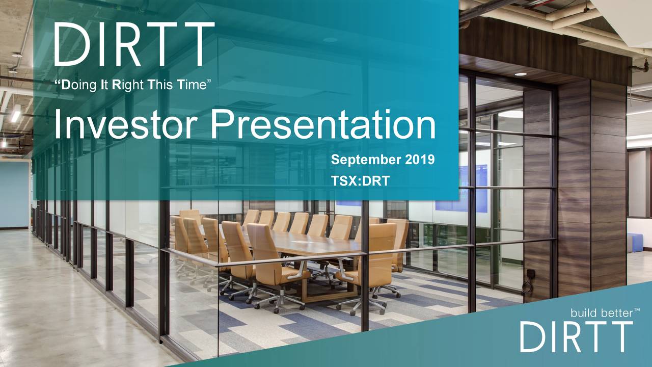 DIRTT Environmental Solutions (DRTTF) Investor Presentation - Slideshow ...