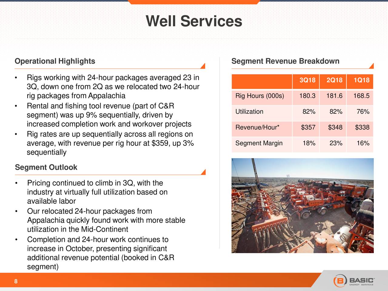Basic Energy Services, Inc. 2018 Q3 - Results - Earnings Call Slides ...