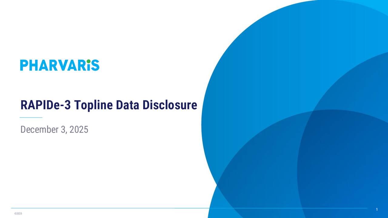 Pharvaris N.V. (PHVS) Discusses Topline Data From RAPIDe-3 Phase III ...