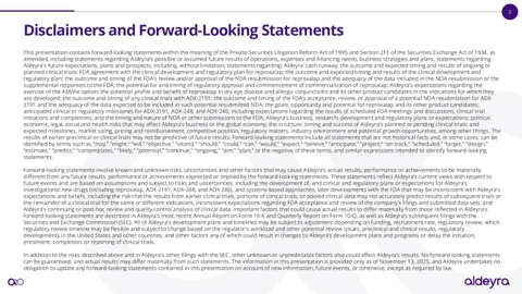 Aldeyra Therapeutics, Inc. (ALDX) Discusses Expansion of RASP Platform ...