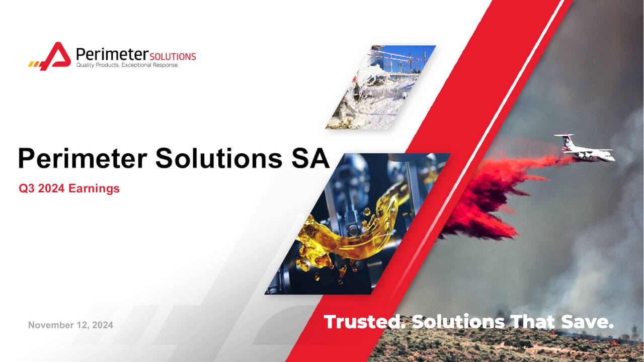 Perimeter Solutions, SA 2024 Q3 - Results - Earnings Call Presentation ...