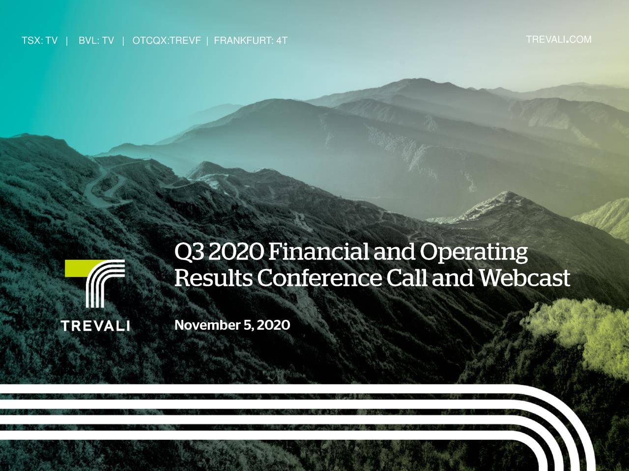 Trevali Mining Corporation 2020 Q3 - Results - Earnings Call ...