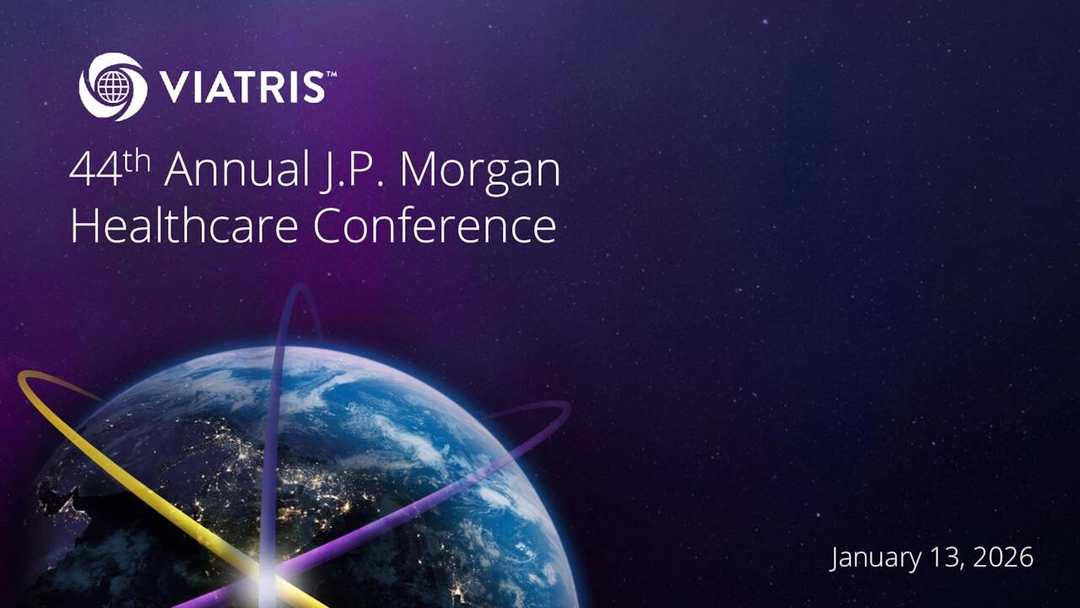44th Annual J.P. Morgan Healthcare Conference (NASDAQ:VTRS) 2026-01-13 ...