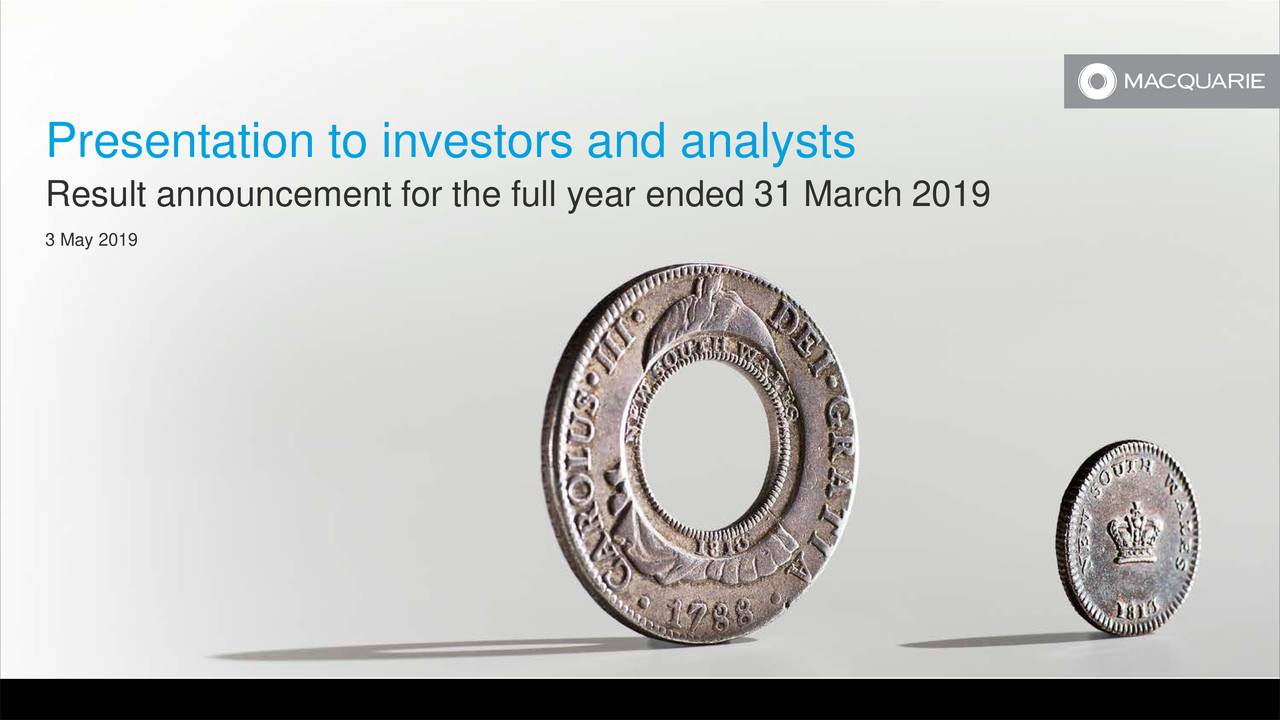Macquarie Group Limited 2019 Q4 - Results - Earnings Call Slides ...