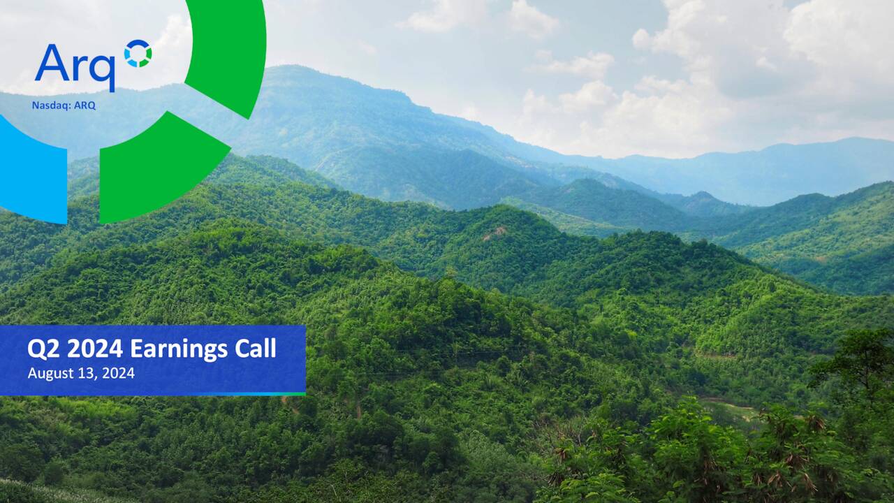 Arq, Inc. 2024 Q2 - Results - Earnings Call Presentation (NASDAQ:ARQ) | Seeking Alpha