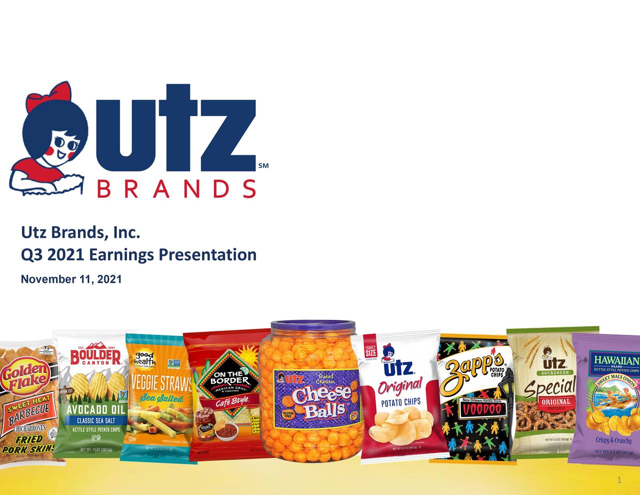 Utz Brands, Inc. 2021 Q3 - Results - Earnings Call Presentation (NYSE ...