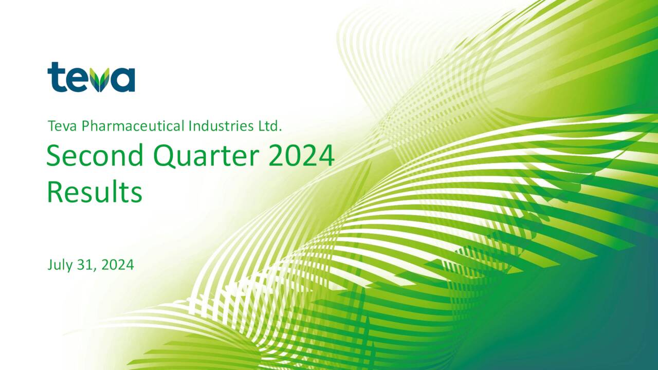 Teva Pharmaceutical Industries Limited 2024 Q2 - Results - Earnings ...