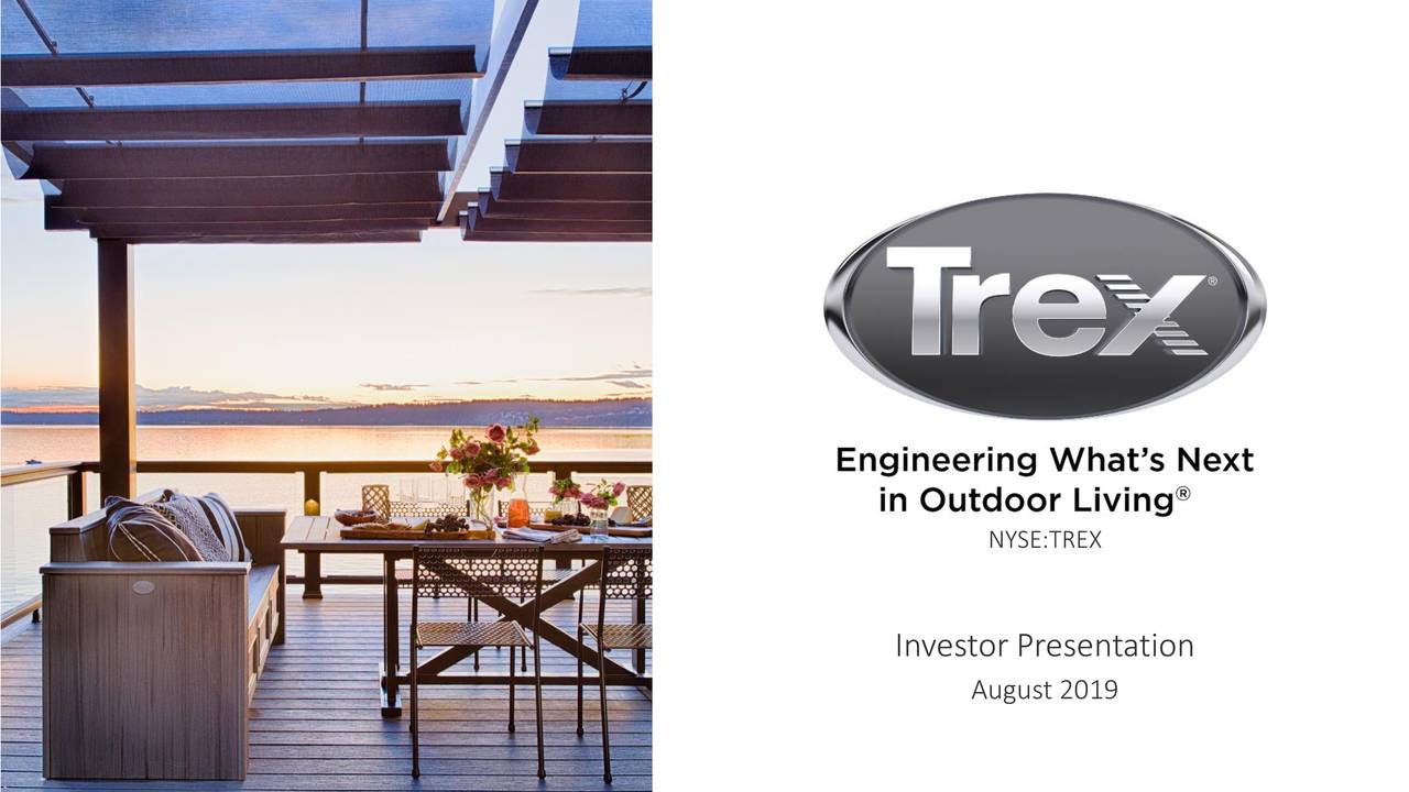 Trex (TREX) Investor Presentation - Slideshow (NYSE:TREX) | Seeking Alpha