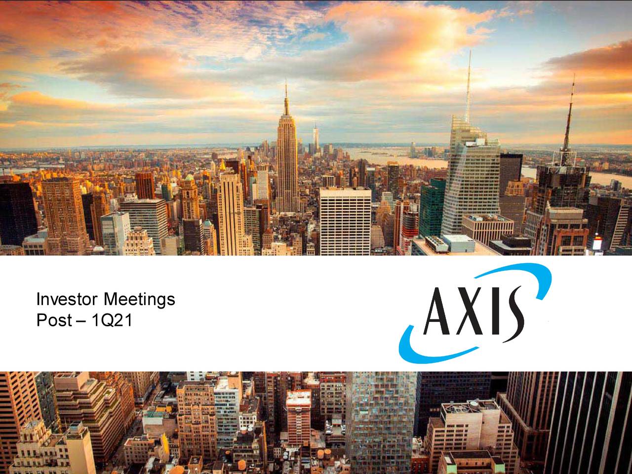 AXIS Capital Holdings (AXS) Investor Presentation - Slideshow (NYSE:AXS ...