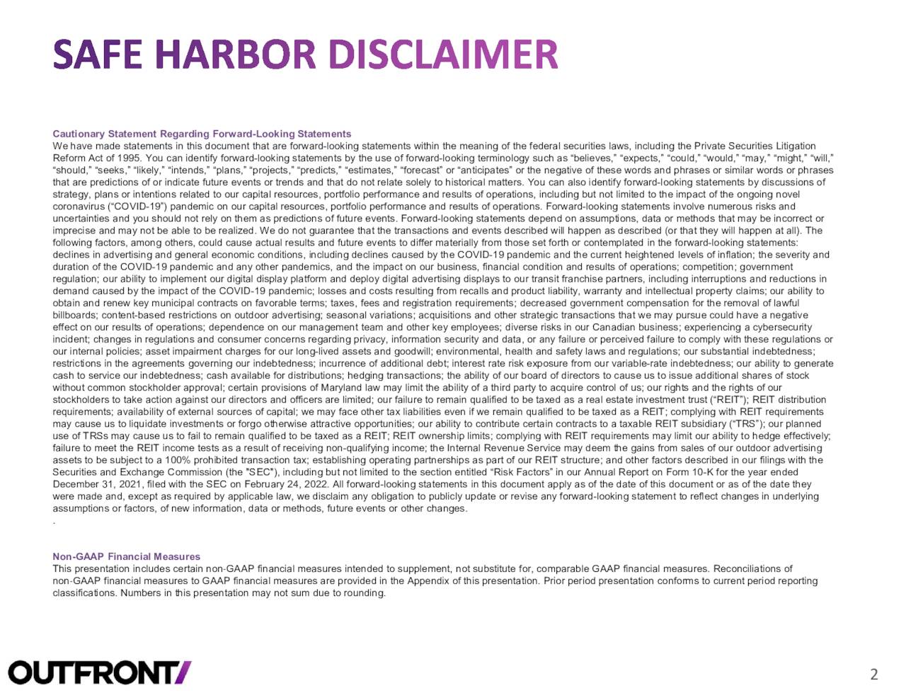 Outfront Media Inc. 2022 Q3 - Results - Earnings Call Presentation (NYSE:OUT) | Seeking Alpha