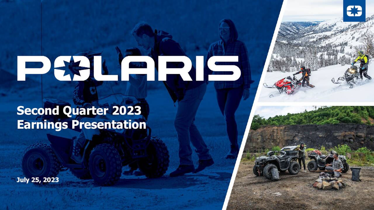 Polaris Inc 2023 Q2 Results Earnings Call Presentation Nyse Pii Seeking Alpha