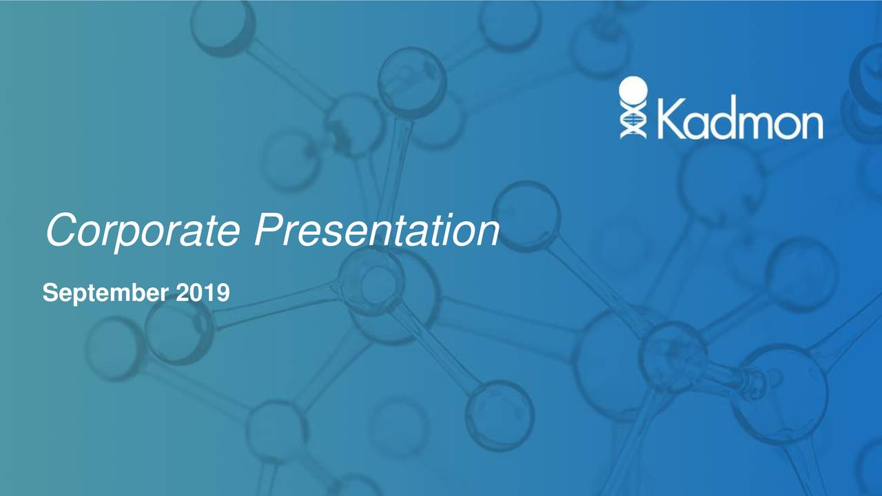 Kadmon Holdings (KDMN) Investor Presentation - Slideshow (NASDAQ:KDMN ...