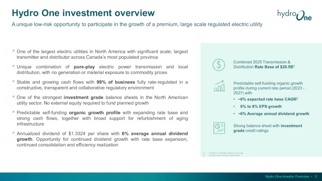 Hydro One Limited 2025 Q3 - Results - Earnings Call Presentation (TSX:H ...