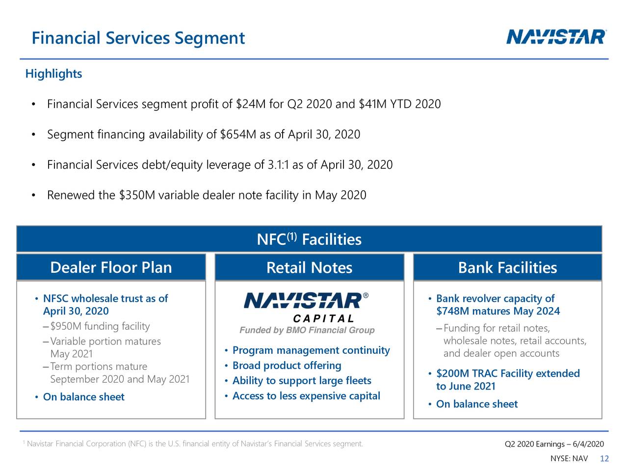 Navistar International Corporation 2020 Q2 - Results - Earnings Call ... Navistar International Corporation 2020 Q2 - Results - Earnings Call ...