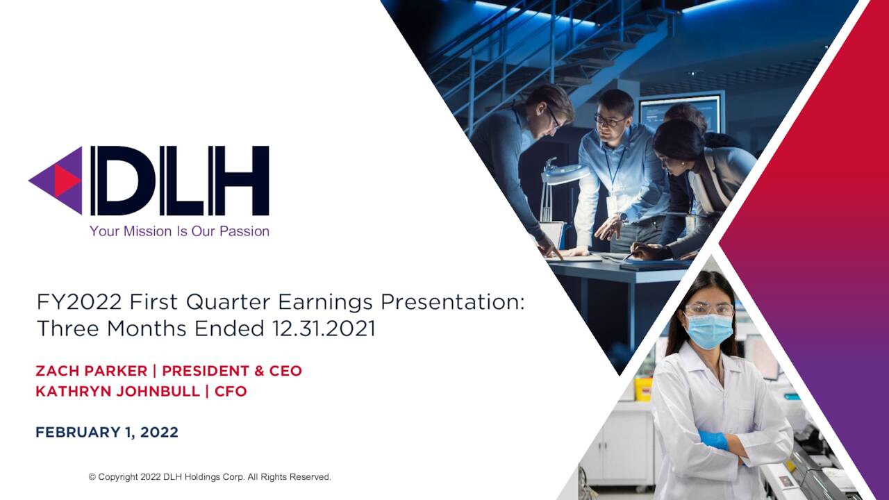DLH Holdings Corp. 2022 Q1 - Results - Earnings Call Presentation ...