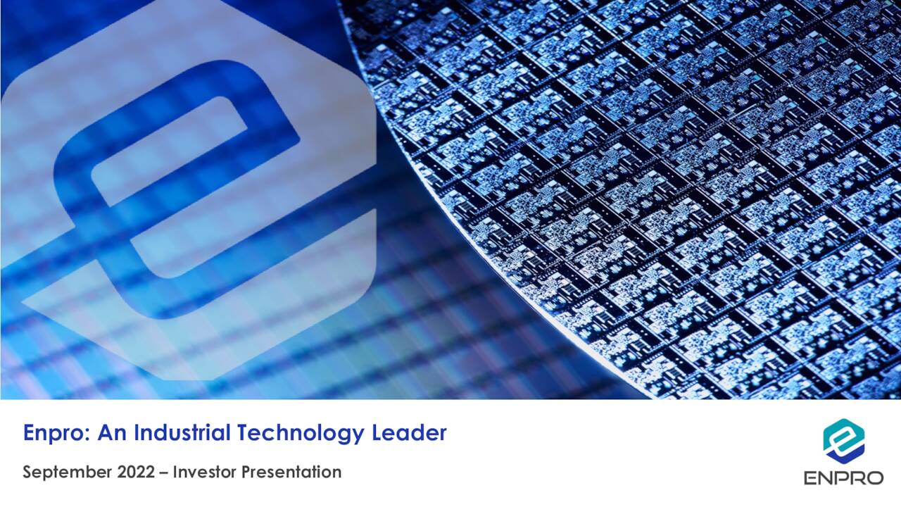 EnPro Industries (NPO) Investor Presentation - Slideshow (NYSE:NPO ...